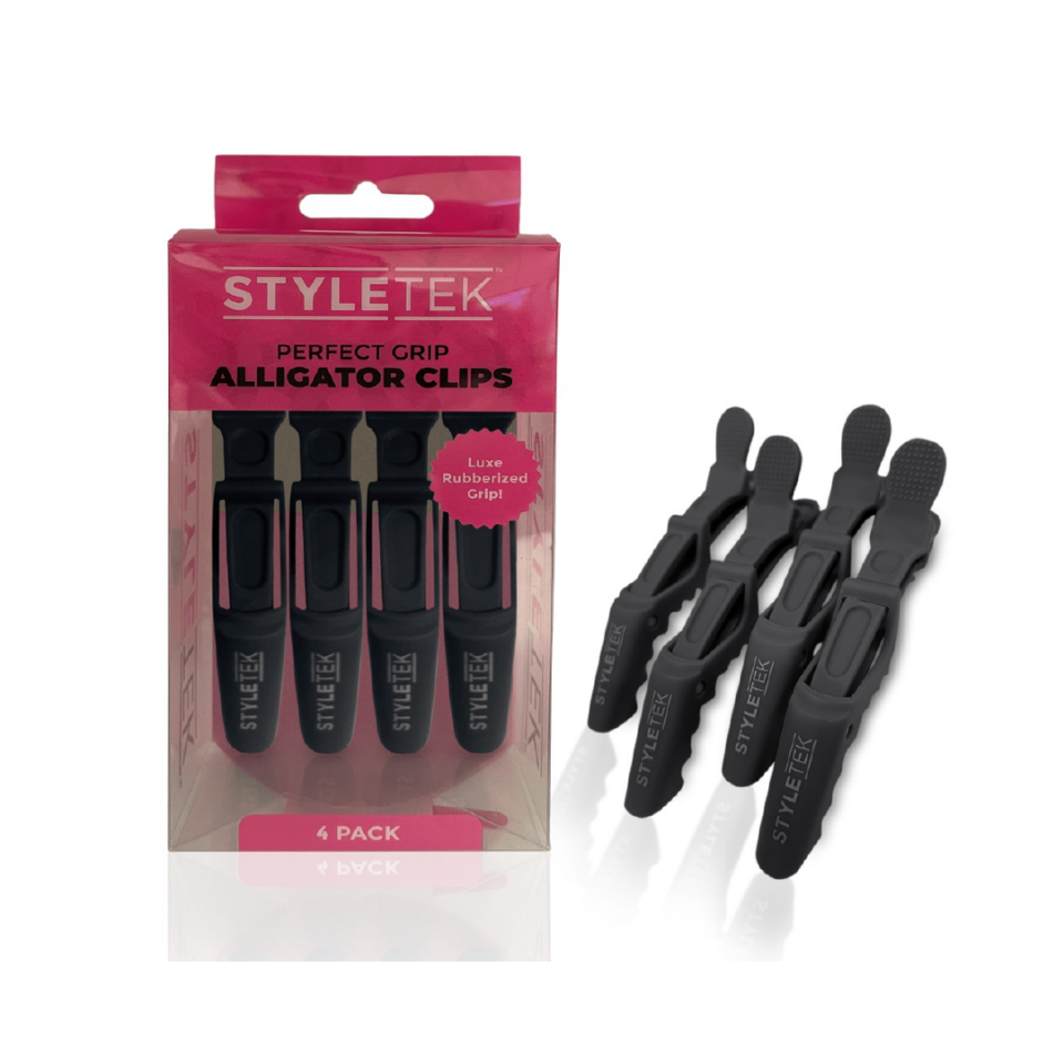 Black Grip Alligator Clips (4 Pack) – Salon Innovations