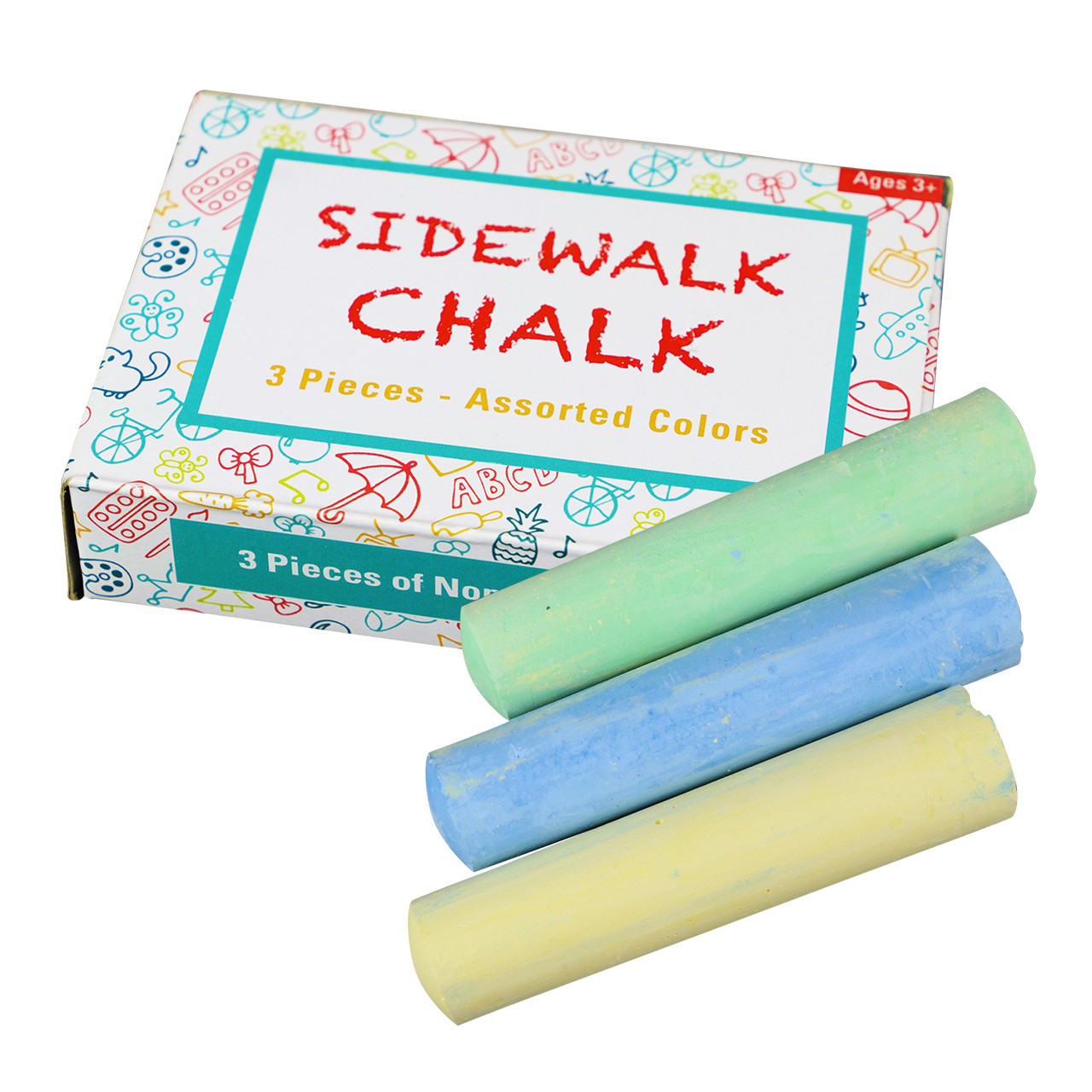 3 Piece Sidewalk Chalk Assorted Colors – Salon Innovations