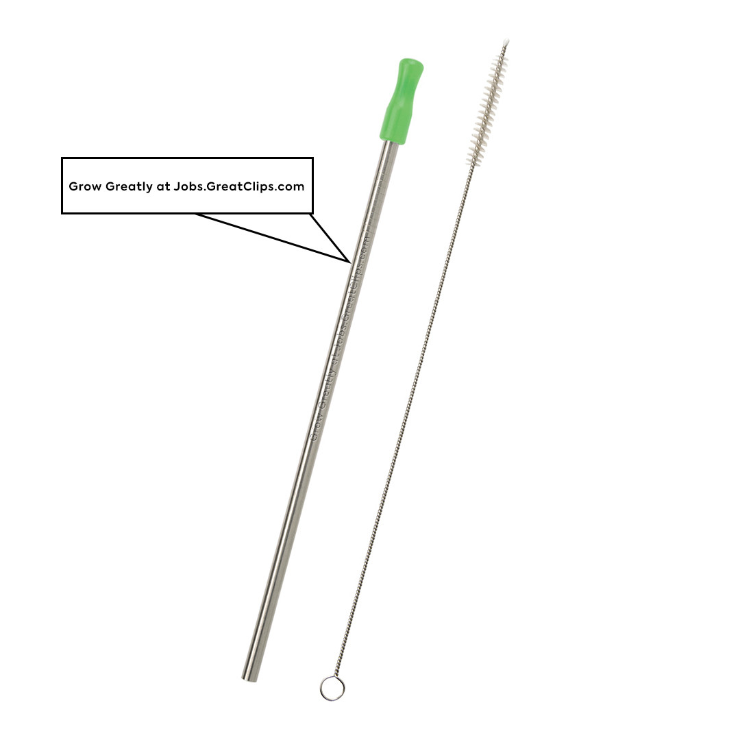 GC Stainless Steel Straw w/Cleaning Brush – Salon Innovations