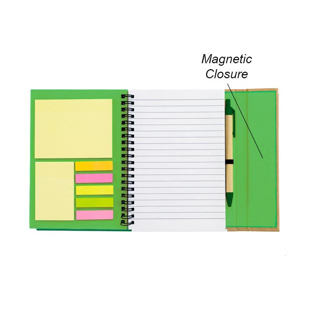 Spiral Notebook with Sticky Notes and Flags – Salon Innovations