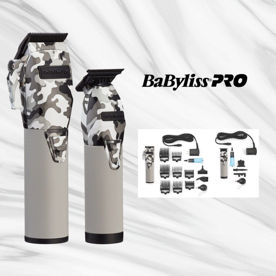 BaByliss LtdFX Gray Camo Combo Metal FX Clipper & Trimmer – Salon ...